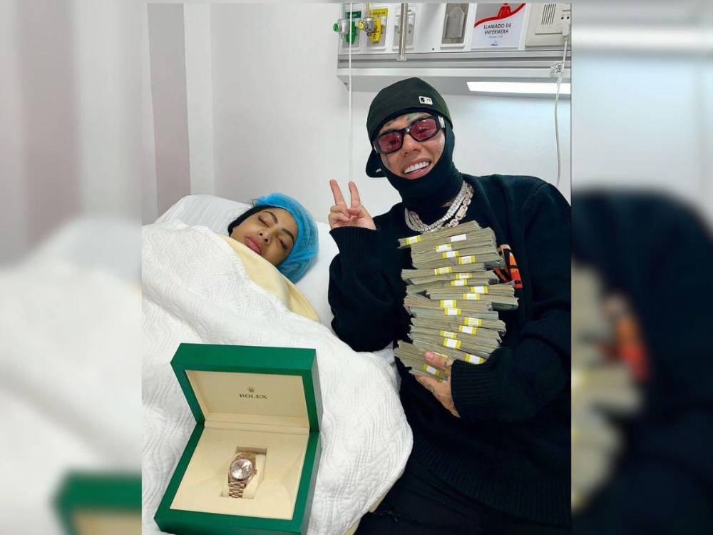 Tekashi69 sorprende a Yailin con miles de dólares tras salir del quirófano