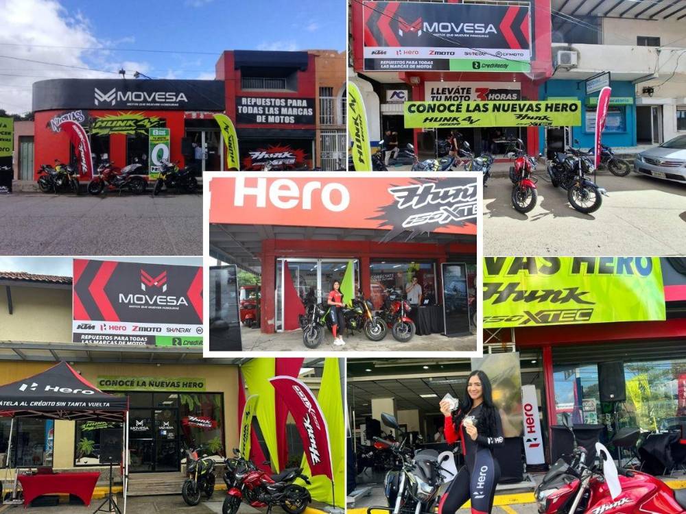 Hero MotoCorp y Movesa lanzan dos nuevas motocicletas en Honduras