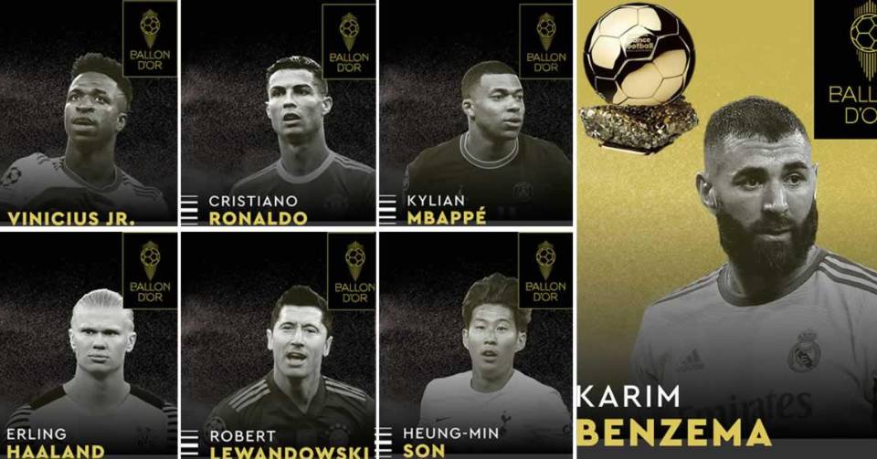 La lista definitiva del Balón de Oro 2022: Lewandowski fuera del podio y sorpreviso lugar de ...
