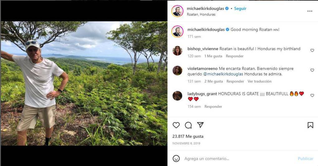 Michael Douglas y Catherine: todos sus viajes a Honduras