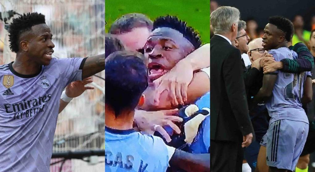 Vinicius desatado: Pelea con aficionado, expulsión y dura amenaza