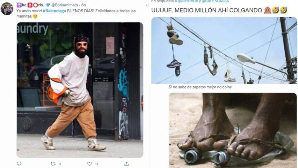 Los memes por los tenis rotos de Balenciaga que valen miles de dólares