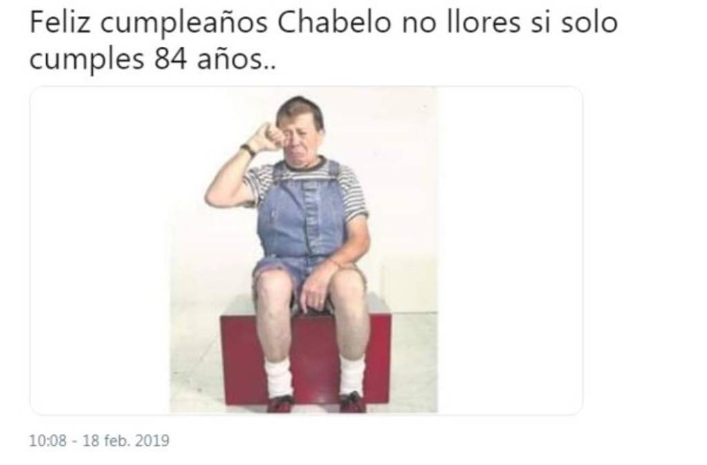 Chabelo inspira cientos de memes en su cumpleaños