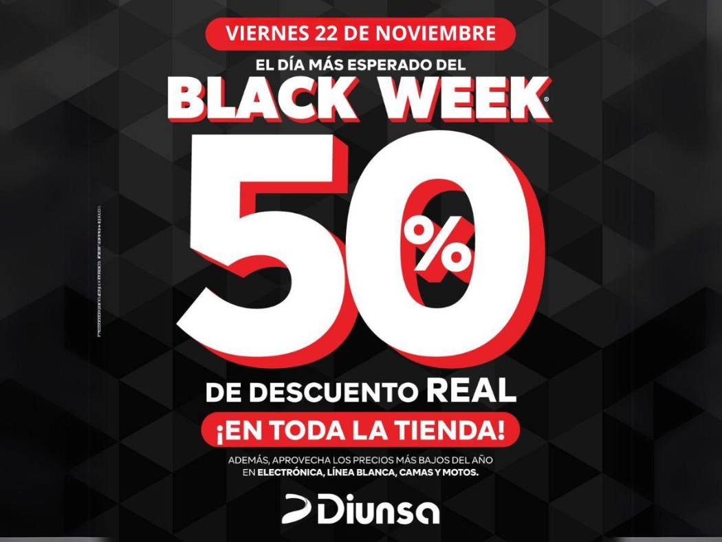 Único día con 50% de descuento en todas las tiendas Diunsa