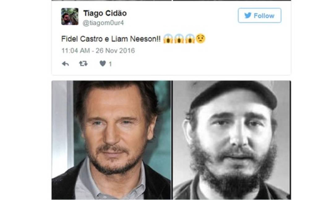 Fidel Castro And Liam Neeson