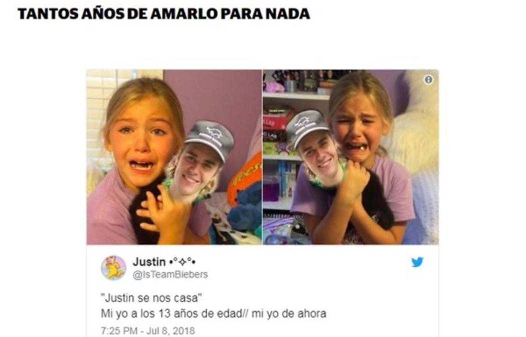 Memes: Fanáticas enloquecen por compromiso entre Justin Bieber y Hailey ...