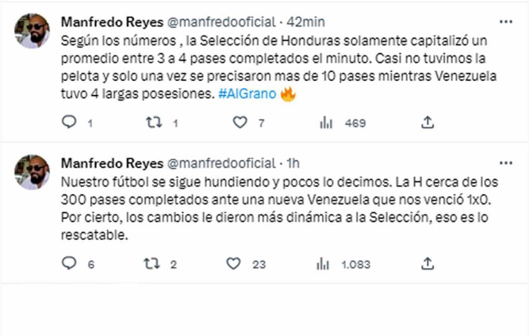 La reacción de la prensa tras derrota de Honduras ante Venezuela