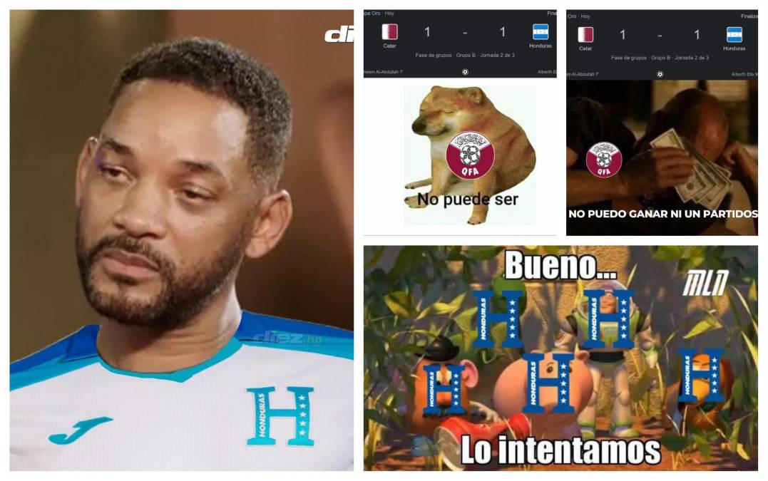 Los jocosos memes que dejó el agónico empate de Honduras ante Qatar