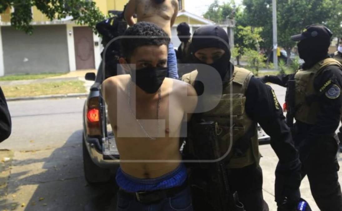 FOTOS: Mareros capturados y centro de operaciones desmantelado