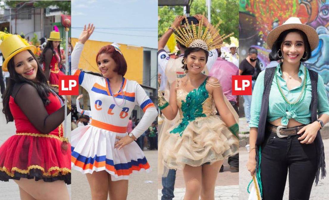 Belleza sureña: Hermosas jovencitas engalanaron el 177 aniversario de la ciudad de Choluteca