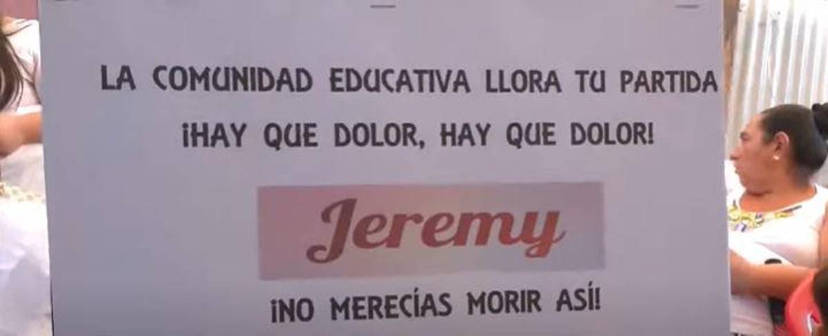 “Jeremy, no merecías morir así”: Dan último adiós y piden justicia por ...