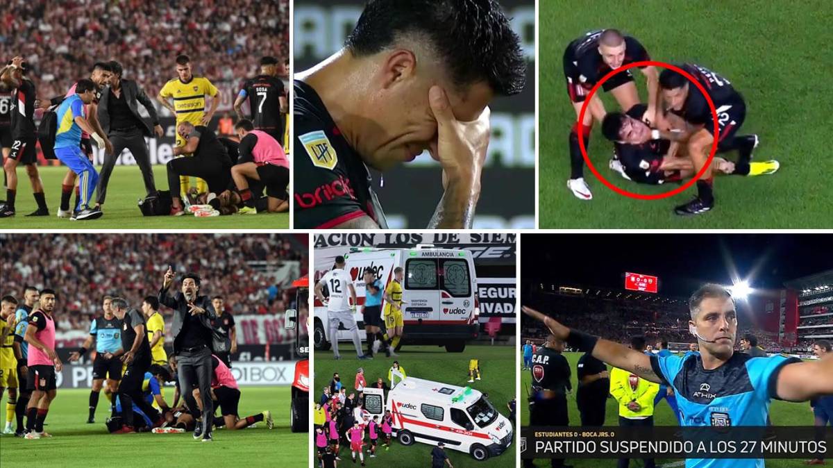 Imágenes sensibles: el drama que se vivió tras convulsionar jugador en ...