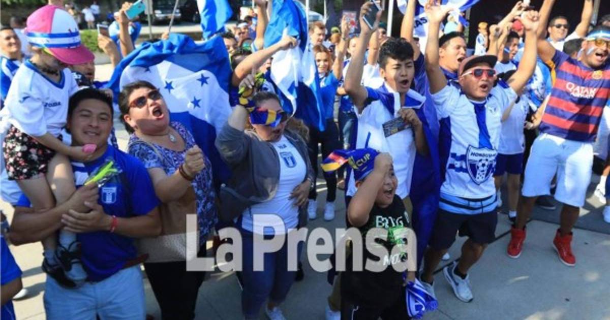 Copa Oro: Hondureños se toman Nueva Jersey y arman fiesta en EUA