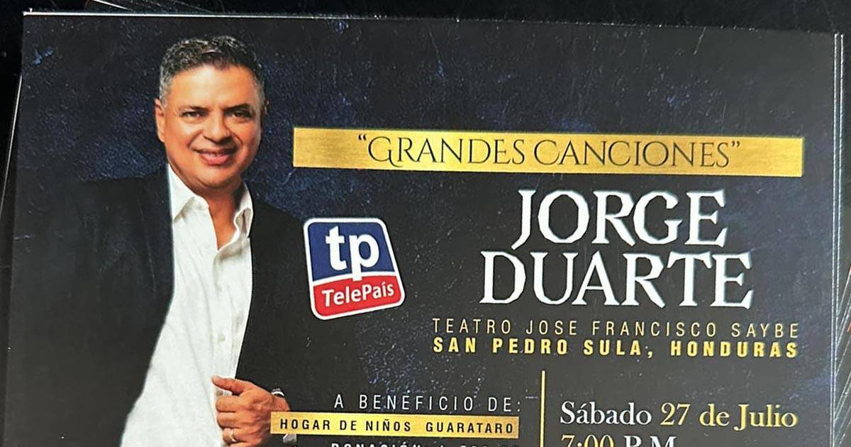 Gran concierto de Jorge Duarte a beneficio de los niños de Guarataro, fundación Mensajeros de La Paz