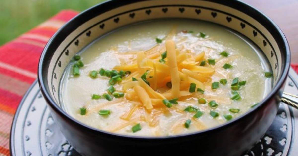 Crema de papa con queso