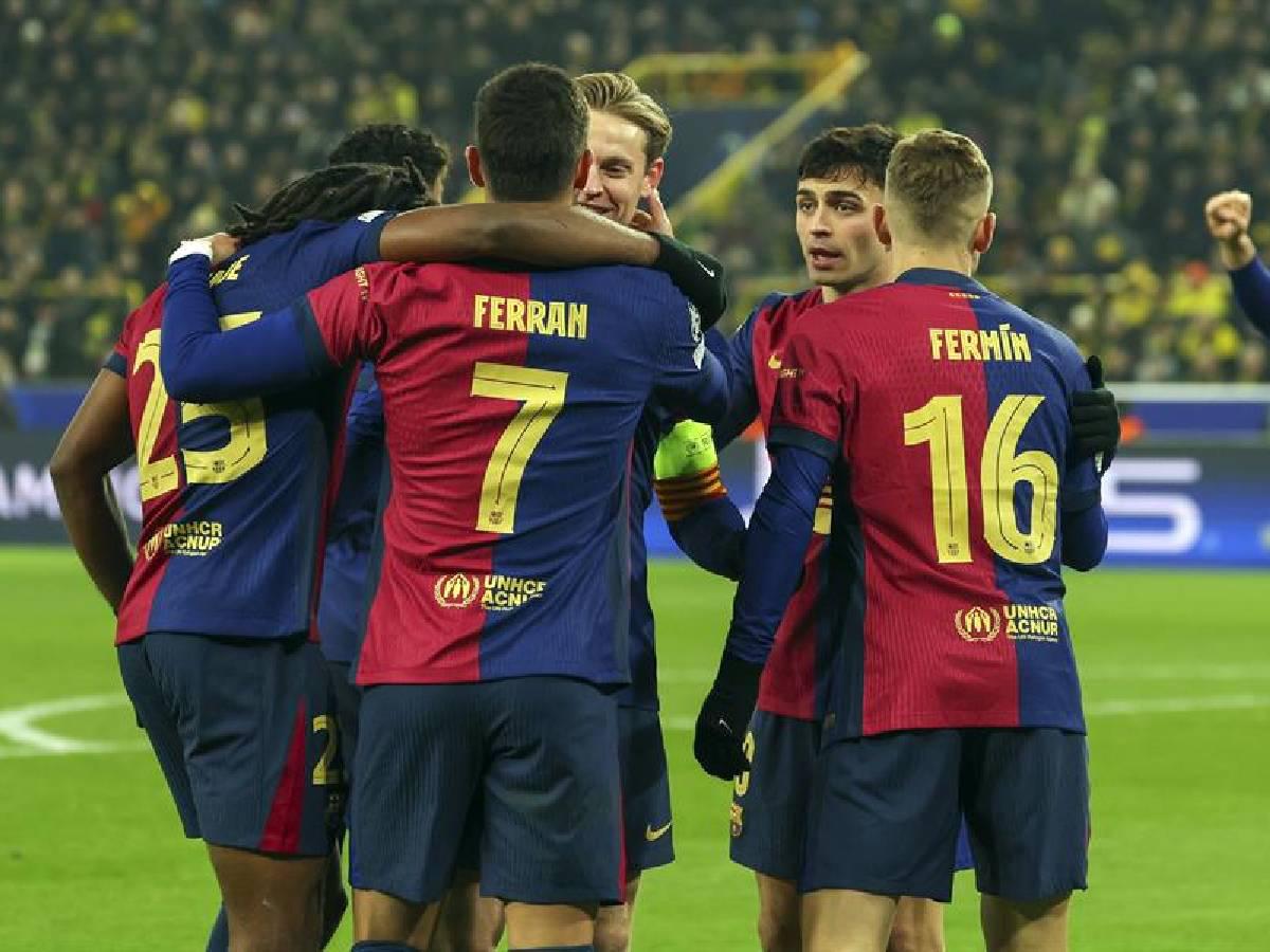 Doblete de Ferran Torres al Dortmund y el Barcelona a lo alto en Champions
