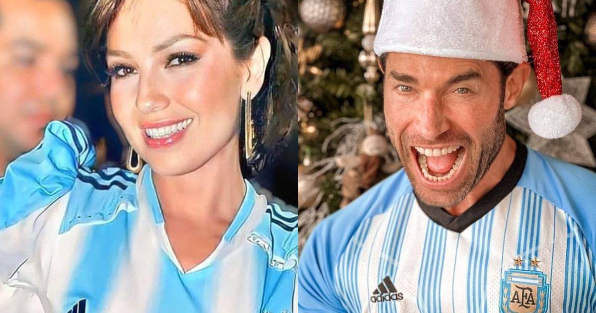 Así celebran los famosos triunfo de Argentina en Qatar 2022