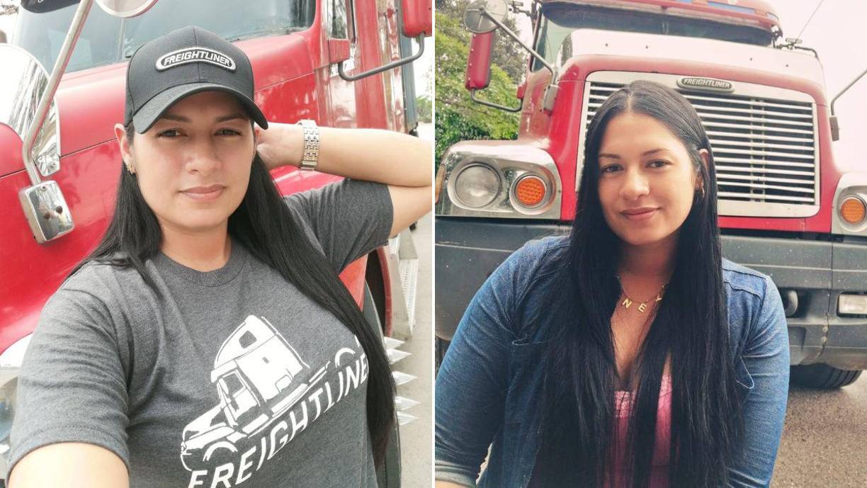 Eneyda, “la chica con gustos pesados” que conduce un tráiler en Honduras