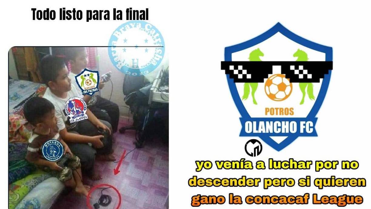 Los jocosos memes de la final entre el Olancho FC-Olimpia