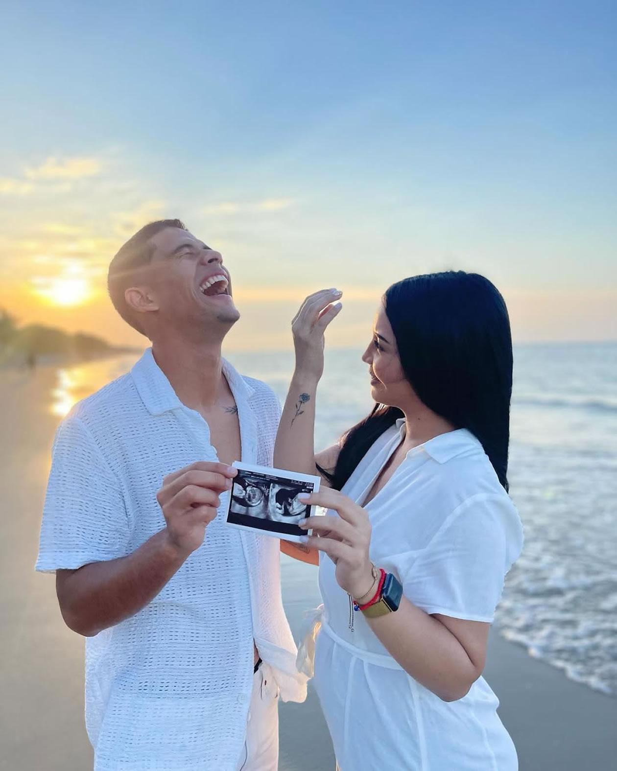 Bella chica confirma su embarazo de un futbolista de la Liga Nacional