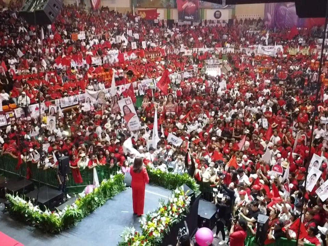 No asistieron 3 millones de personas al cierre de campaña de Rixi Moncada