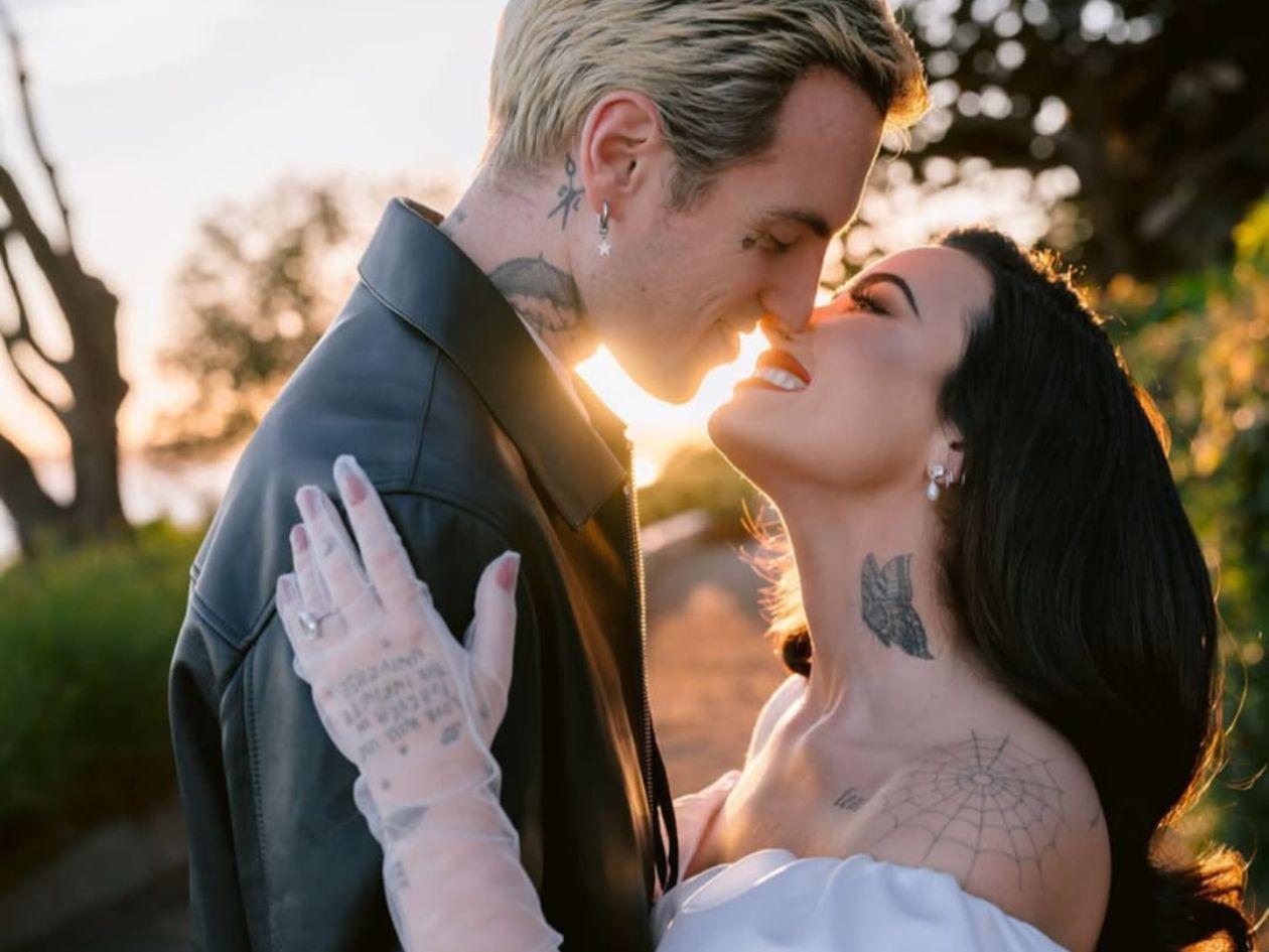 Así fue la romántica boda de Demi Lovato y Jordan Lutes