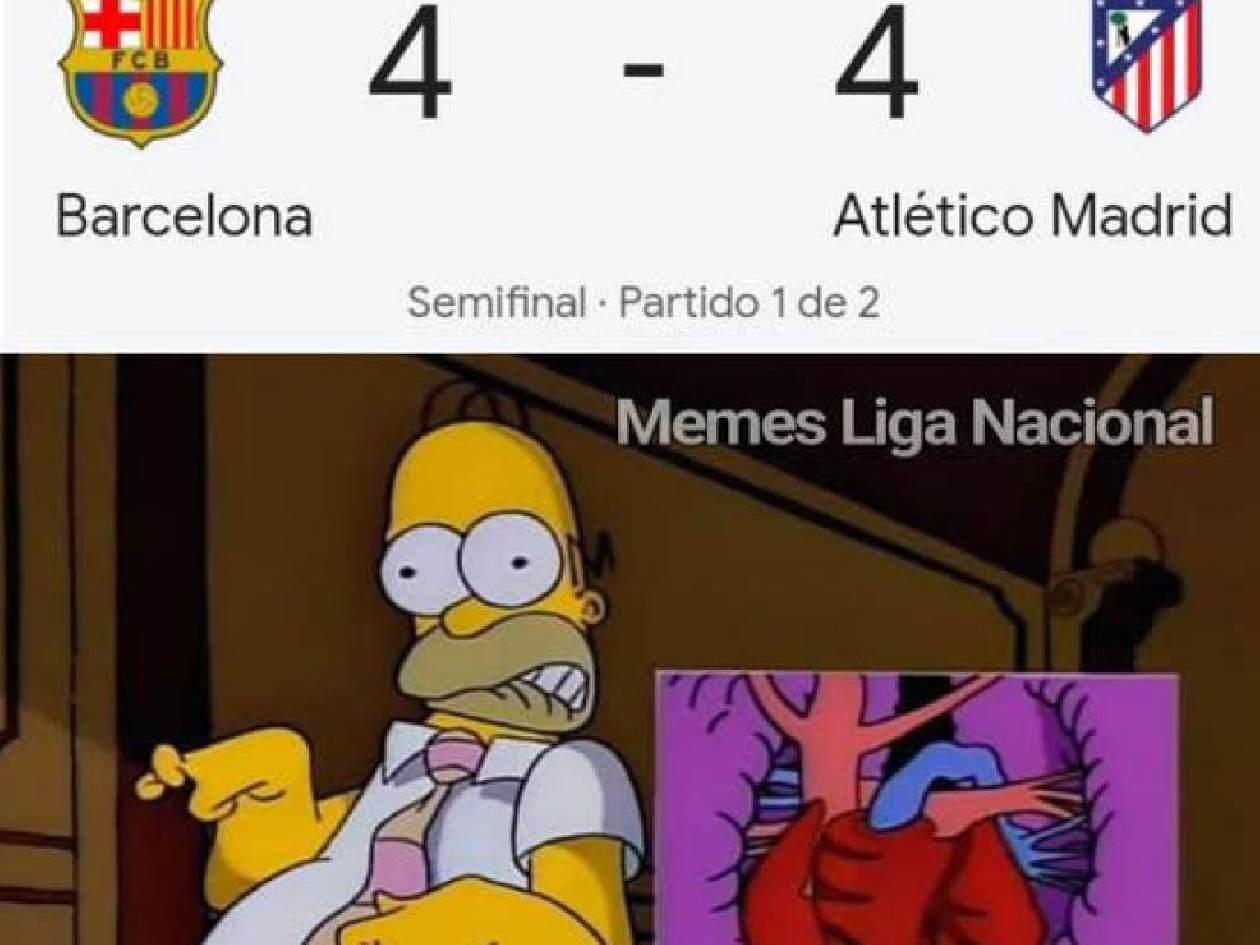 Los mejores memes que dejó el partidazo entre Barcelona y Atlético