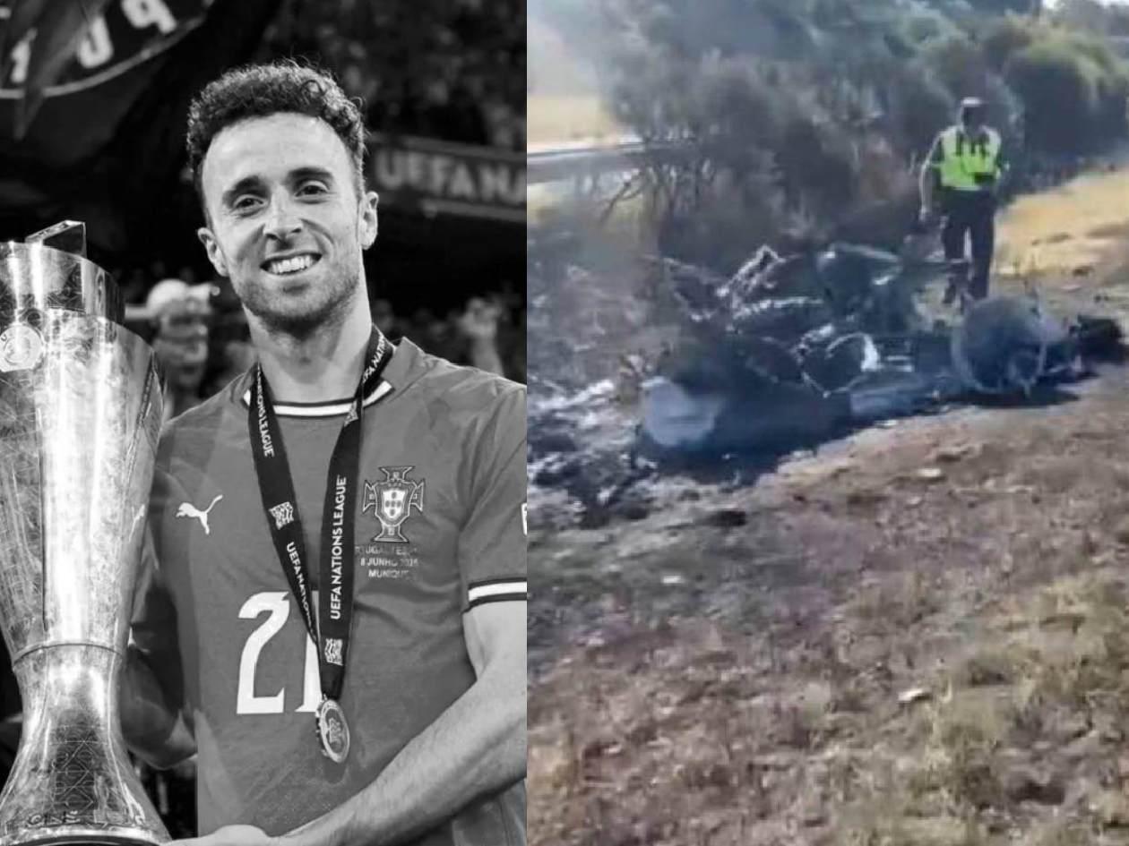 Auto de Diogo Jota quedó calcinado: revelan lo que pasó tras su muerte