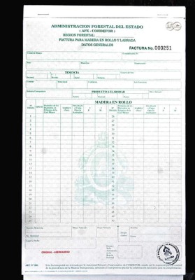 Garantía en facturas de Cohdefor