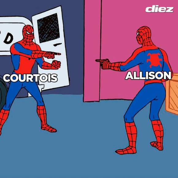 Memes: Courtois y Becker protagonistas del Madrid-Liverpool