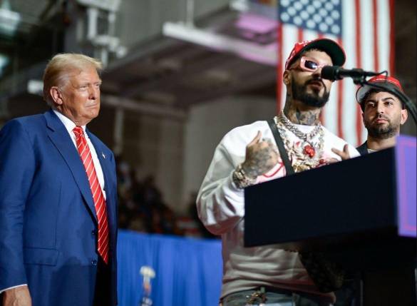 Donald Trump recibe el respaldo de Anuel AA y Justin Quiles