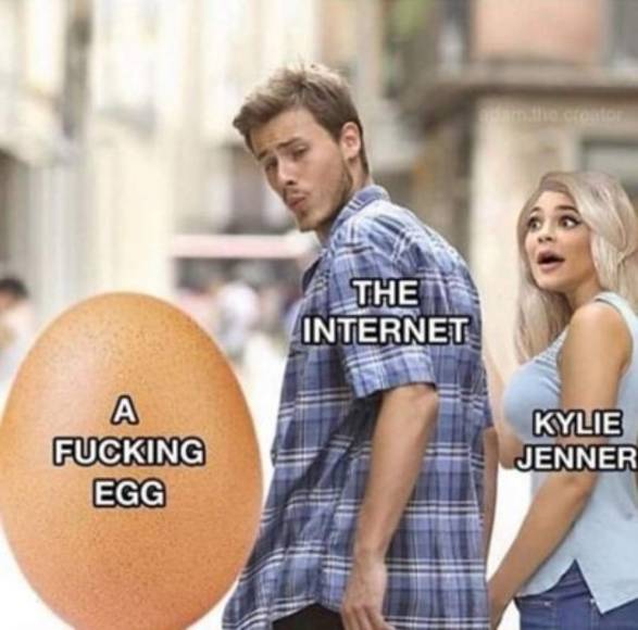 Los divertidos memes del huevo que rompió récord y destronó a Kylie ...