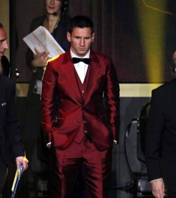 Los trajes de Messi en las Galas del Balón de Oro