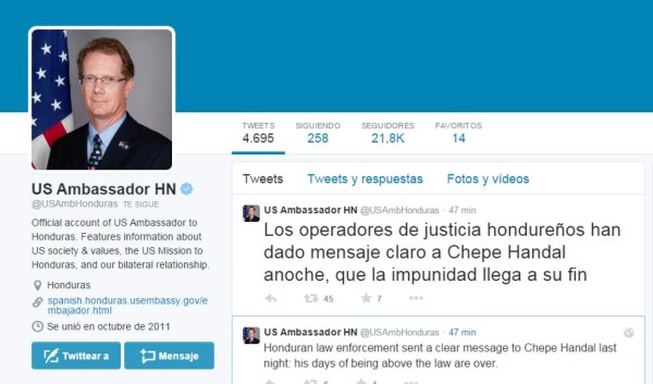 'Justicia hondureña ha dado claro mensaje a Chepe Handal'