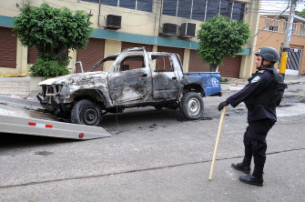 Imágenes del desalojo