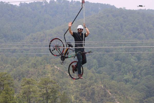 Inauguran Bici Canopy en Santa Rosa de Copán