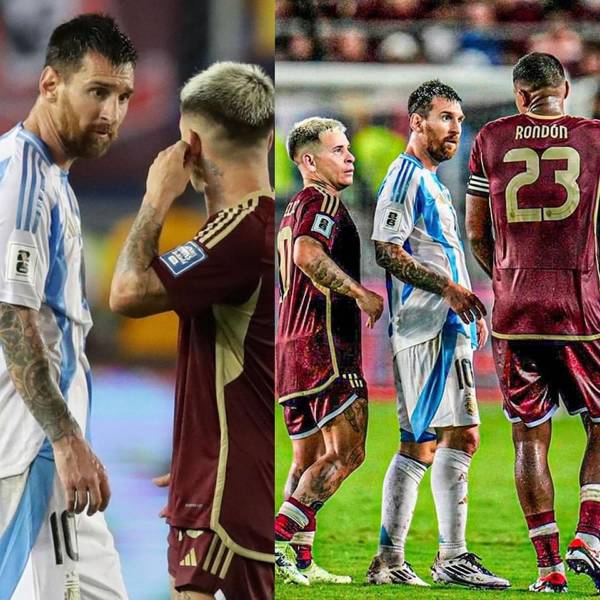 Messi pelea con Soteldo en el Venezuela - Argentina