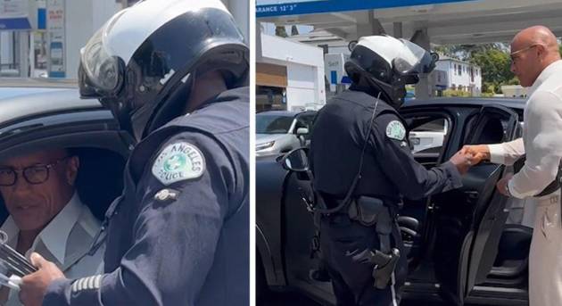 "La Roca" fue detenido porque los vidrios de su auto estaban muy oscuros