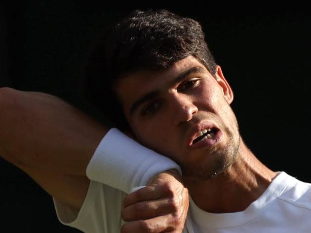 Wimbledon: La reacción de Alcaraz tras perder ante Sinner