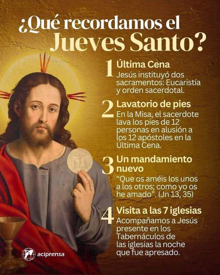 ¿Qué se celebra el Jueves Santo de Semana Santa?