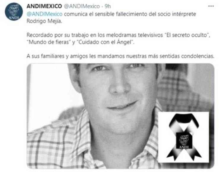 Así era Rodrigo Mejía, el actor de telenovelas que perdió la batalla ...