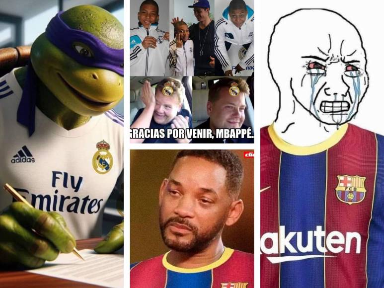 Barcelona lo sufre: Mbappé desata ola de memes por su fichaje al Real ...