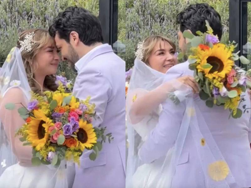 Daniela Luján y Mario Monroy se casan en una romántica ceremonia