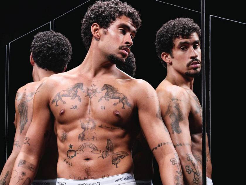 Bad Bunny posa para Calvin Klein y enciende las redes sociales