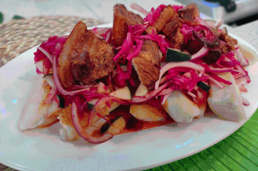 Yuca con chicharrón: un clásico de la cocina Hondureña