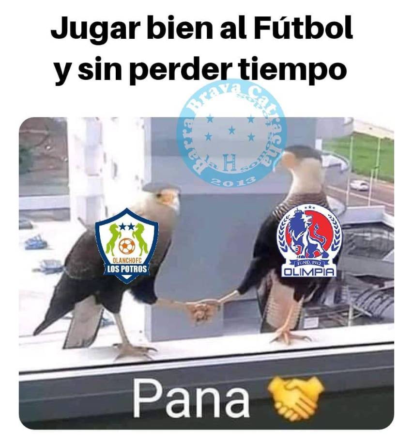 Los jocosos memes de la final entre el Olancho FC-Olimpia
