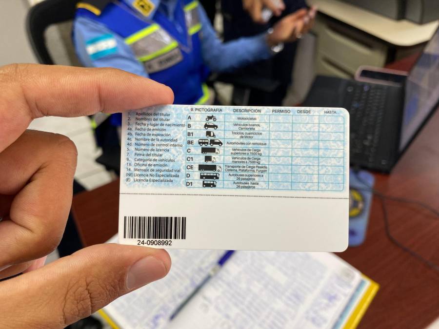 Emitirán más de un millón de licencias de conducir en Honduras