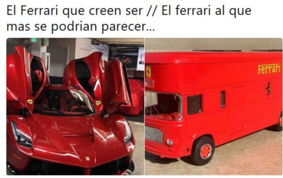 Los memes del Ferrari que alborotan las redes - Diario La Prensa