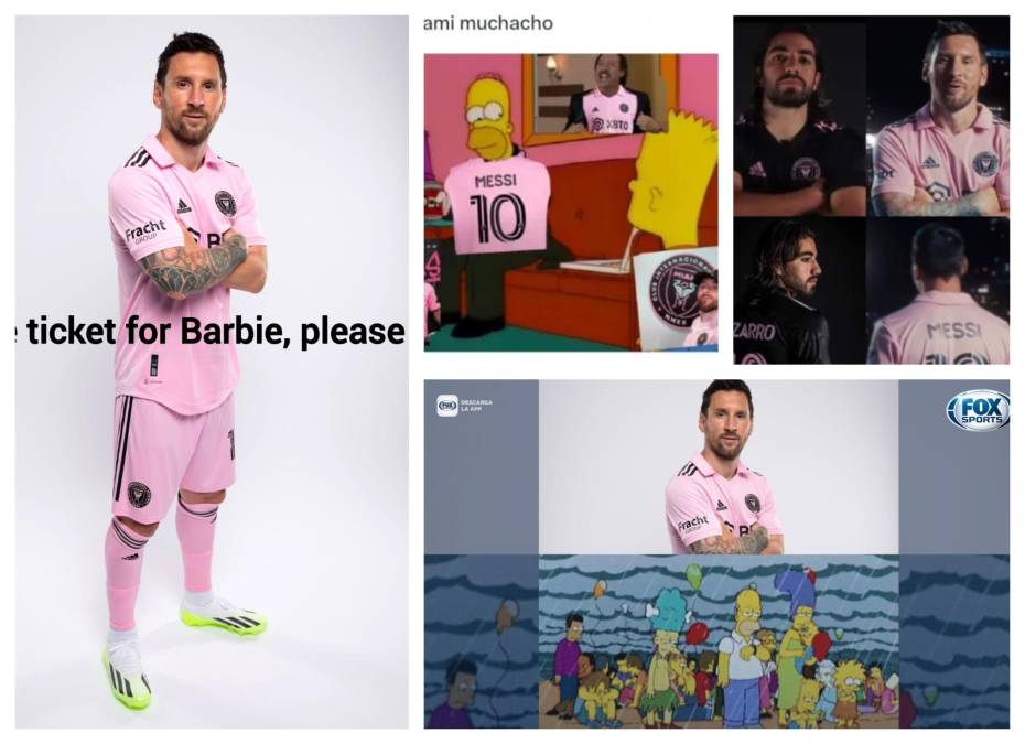 Messi fue víctima de memes tras su presentación con el Inter Miami