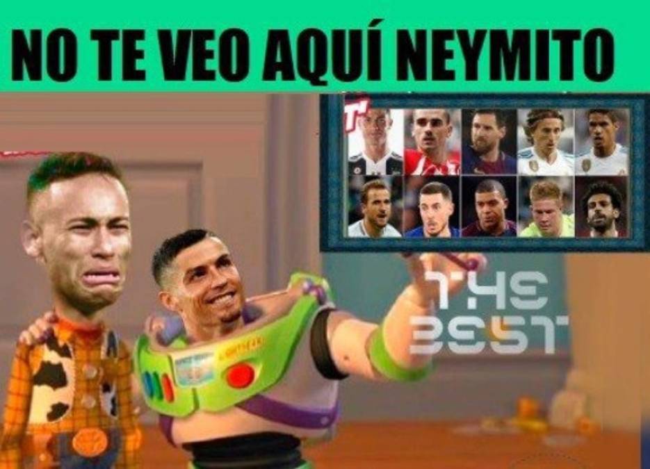 ¡Burlas a Cristiano y Messi! Los memes del premio The Best 2018 ...